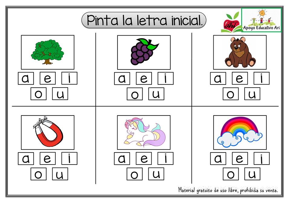 Conciencia fonológica reconocemos las vocales -Orientacion Andujar