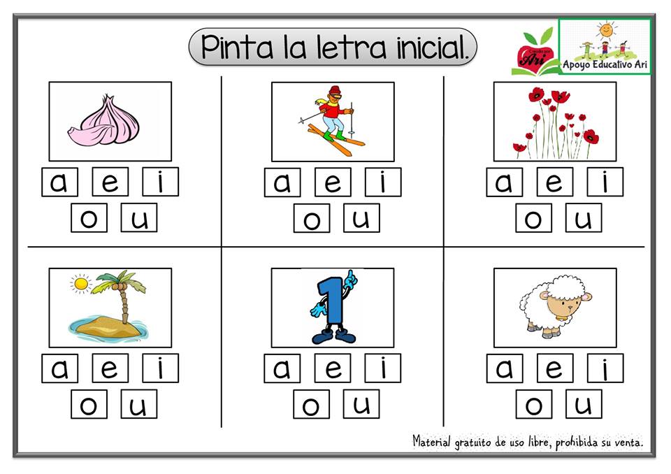 Conciencia fonológica reconocemos las vocales -Orientacion Andujar
