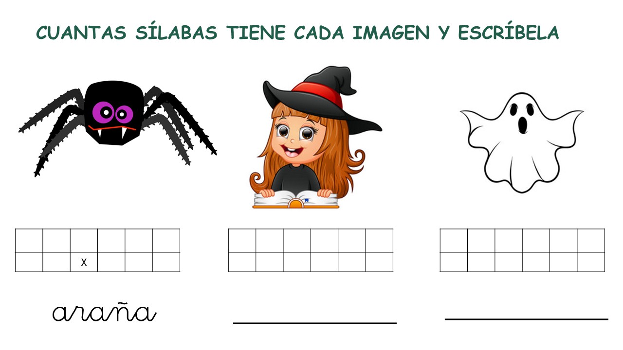 cuenta sílabas halloween (2) - Orientación Andújar - Recursos Educativos