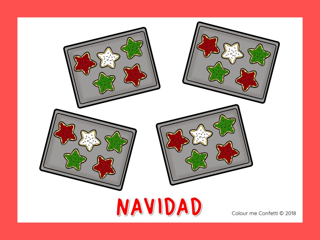 Subitización especial Navidad por Colour me Confetti -Orientacion Andujar