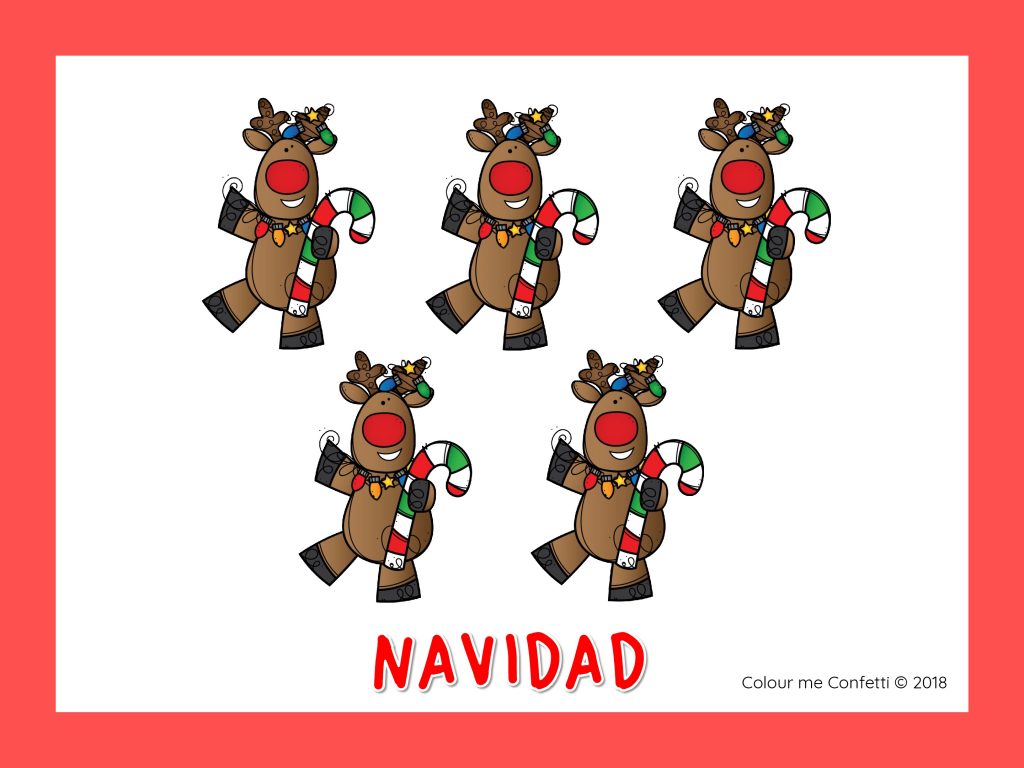 Subitización especial Navidad por Colour me Confetti -Orientacion Andujar