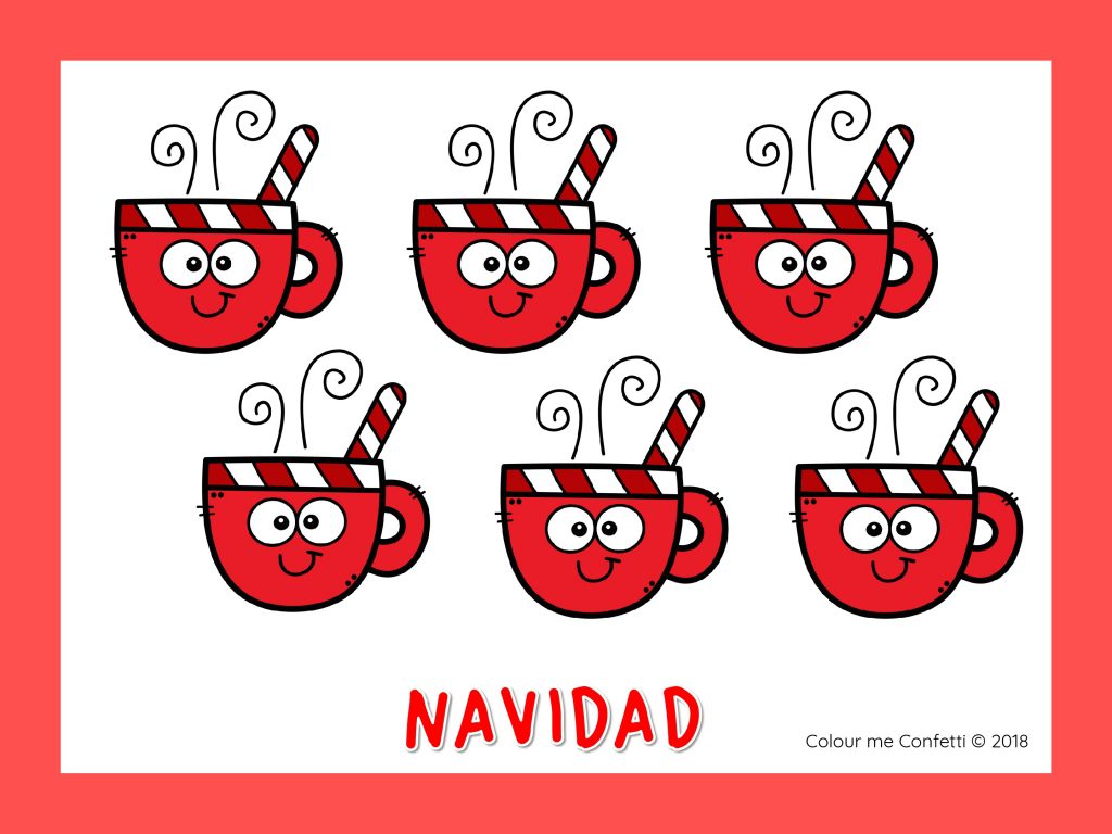 Subitización especial Navidad por Colour me Confetti -Orientacion Andujar