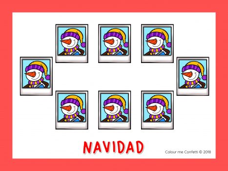 Subitización especial Navidad por Colour me Confetti -Orientacion Andujar