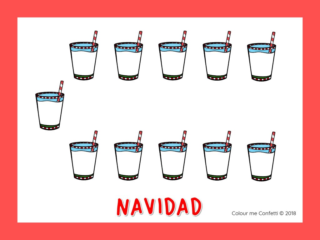Subitización especial Navidad por Colour me Confetti -Orientacion Andujar