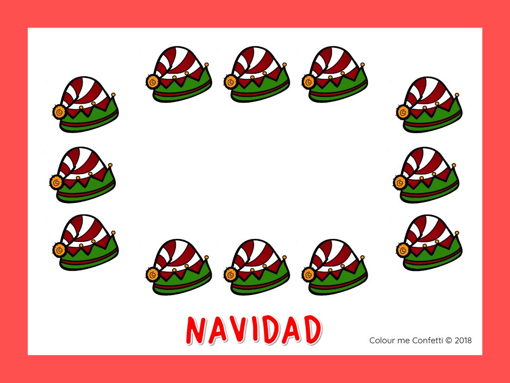 Subitización especial Navidad por Colour me Confetti -Orientacion Andujar