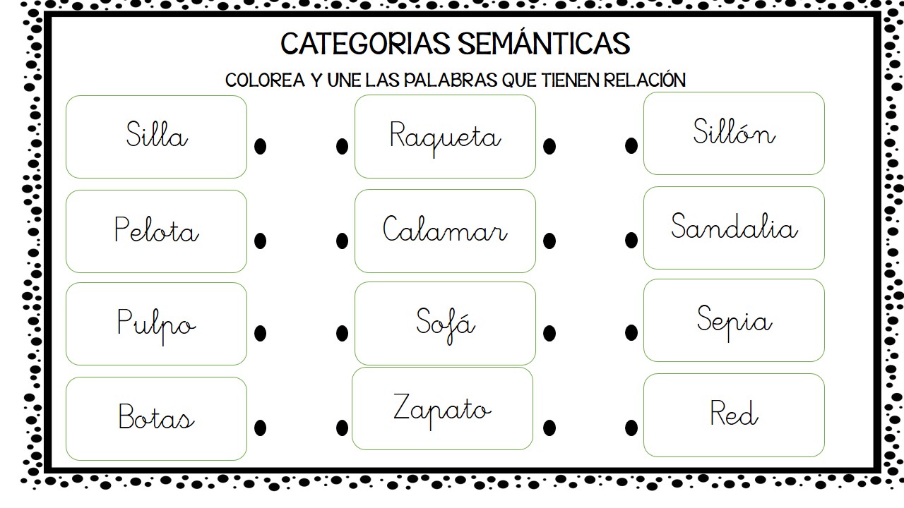 Estimulación cognitiva relacionamos categorias semánticas (4 ... Estimulación cognitiva relacionamos categorias semánticas (4 ...
