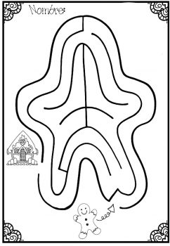 laberintos navideños listos para imprimir -Orientacion Andujar
