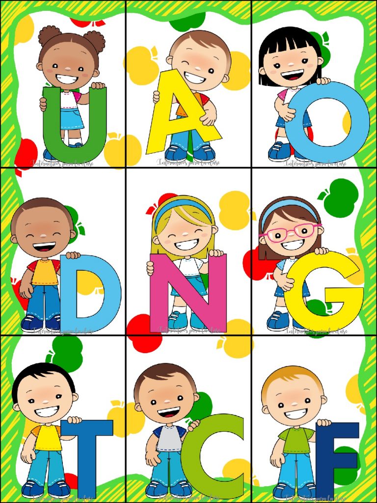 Super bingo para aprender el abecedario -Orientacion Andujar