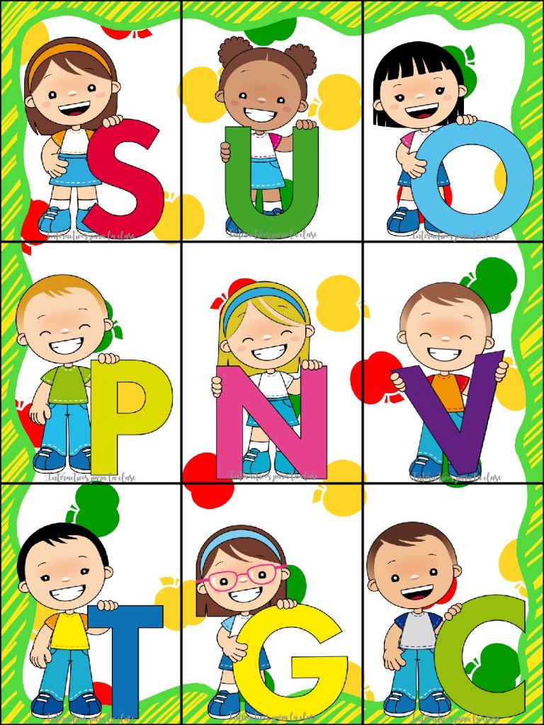 Super bingo para aprender el abecedario -Orientacion Andujar