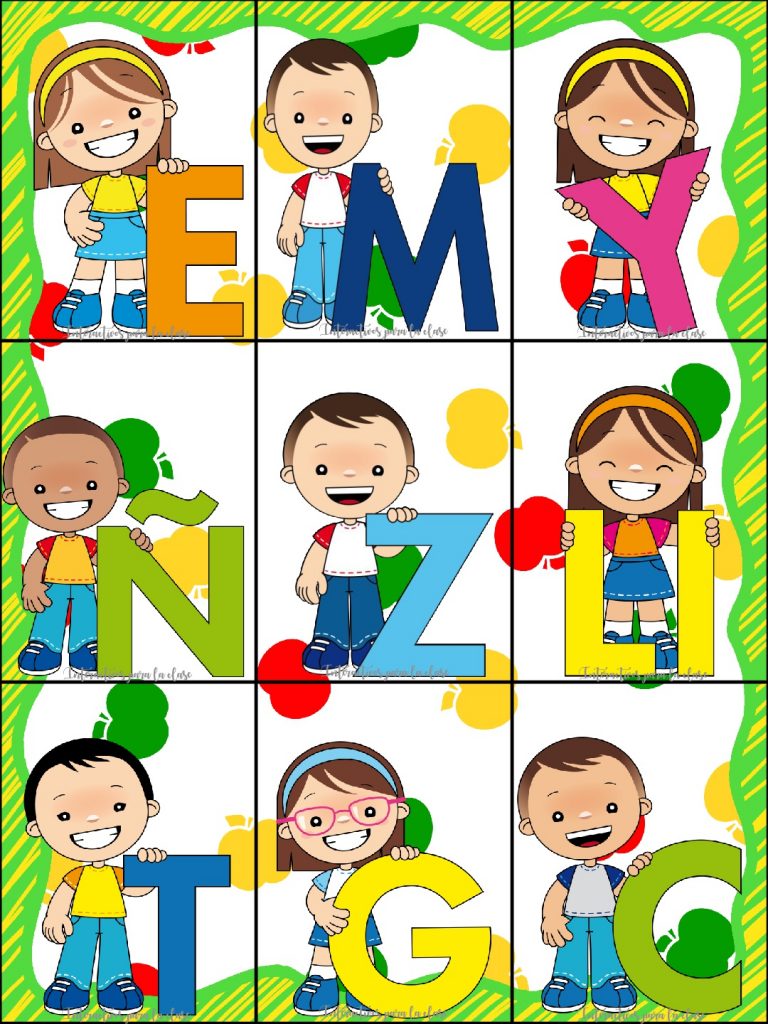 Super bingo para aprender el abecedario -Orientacion Andujar