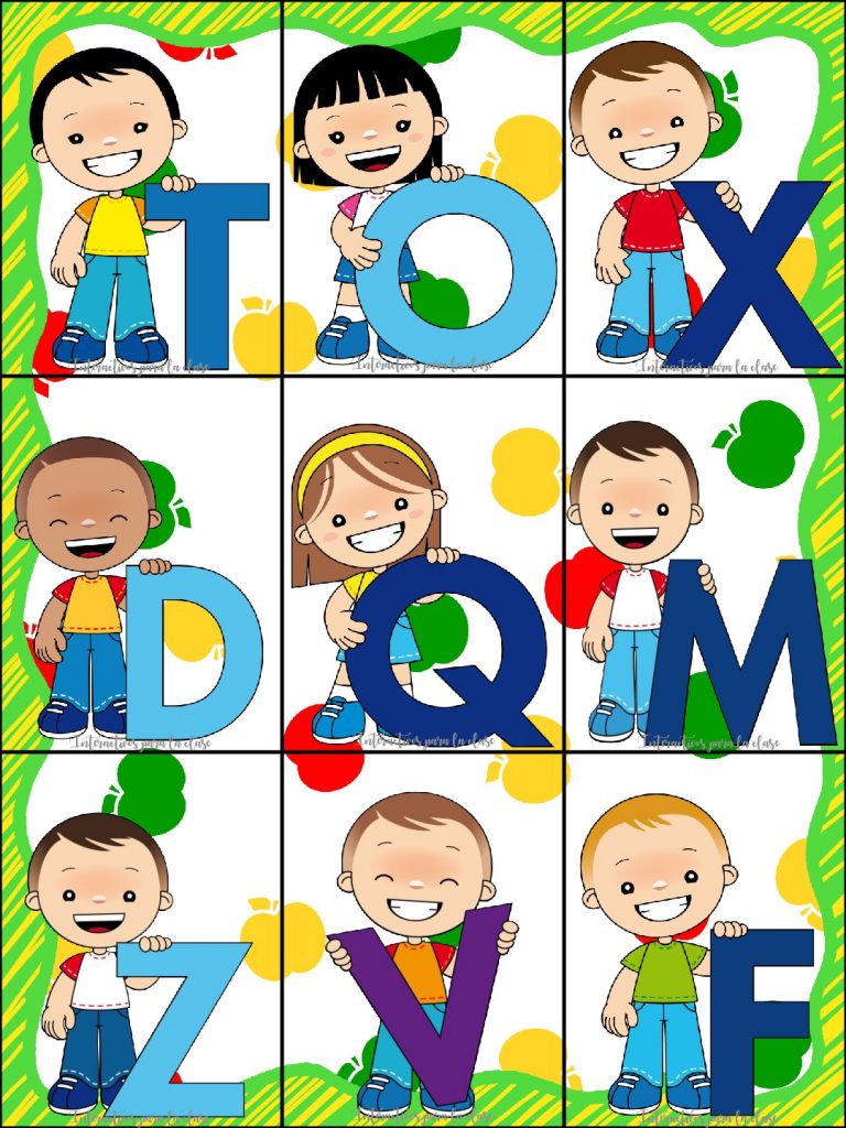 Super bingo para aprender el abecedario -Orientacion Andujar