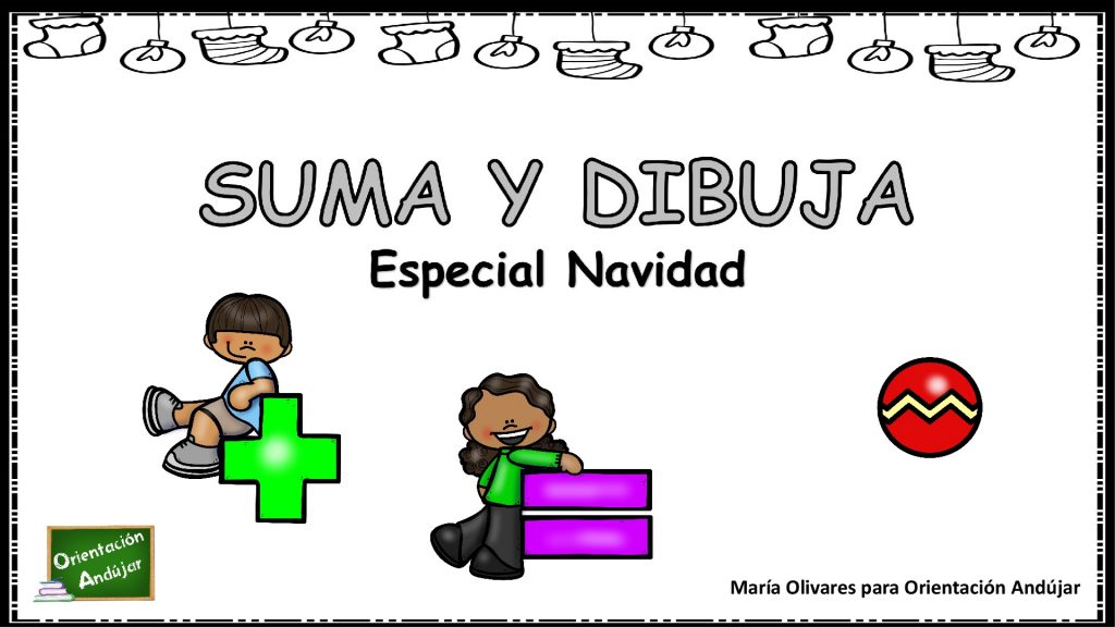 Suma y dibuja: especial actividad matemática para navidad - Orientacion ...
