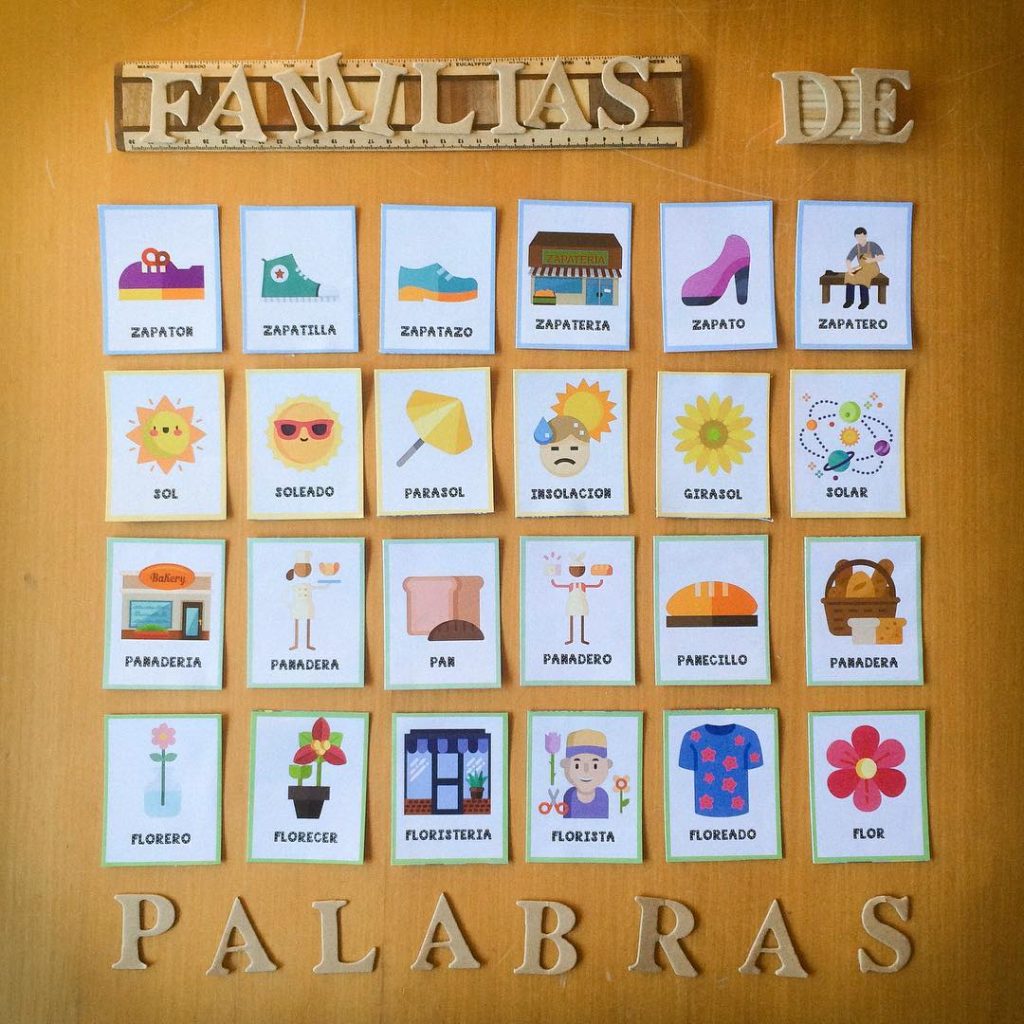 El juego de las Familias de Palabras -Orientacion Andujar