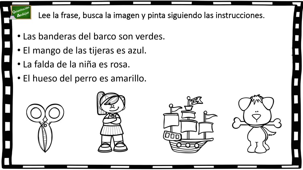 Lee, comprende y colorea: Trabajamos la comprensión lectora a través de ...