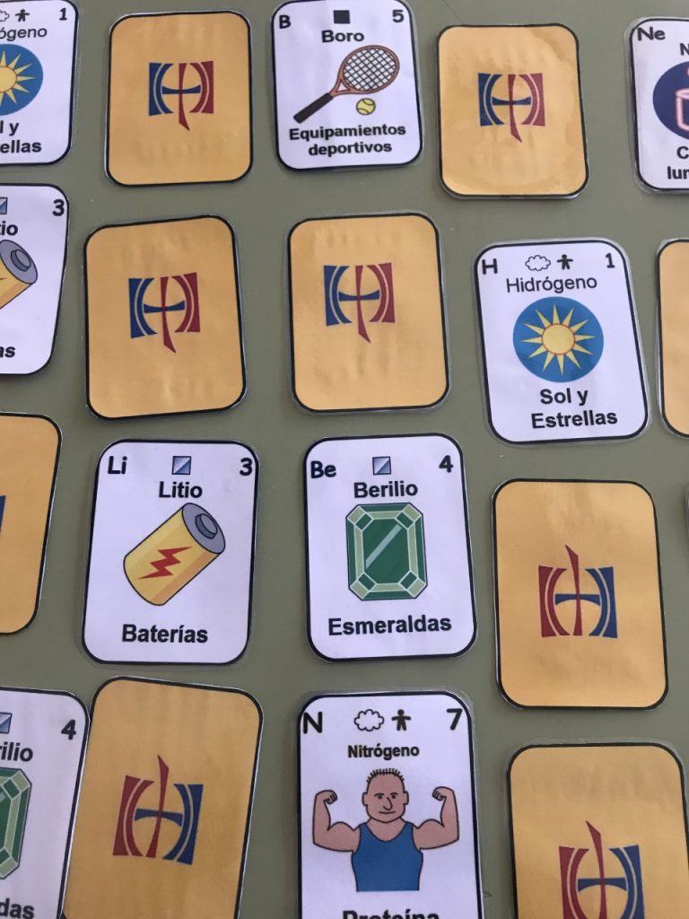 Memory de los elementos de la tabla periódica -Orientacion Andujar