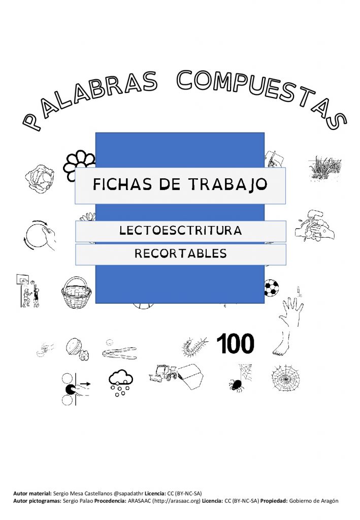 Recortable para trabajar las palabras compuestas -Orientacion Andujar