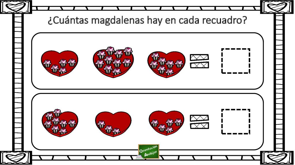 Especial actividad de conteo para San Valentin #matemáticas ...