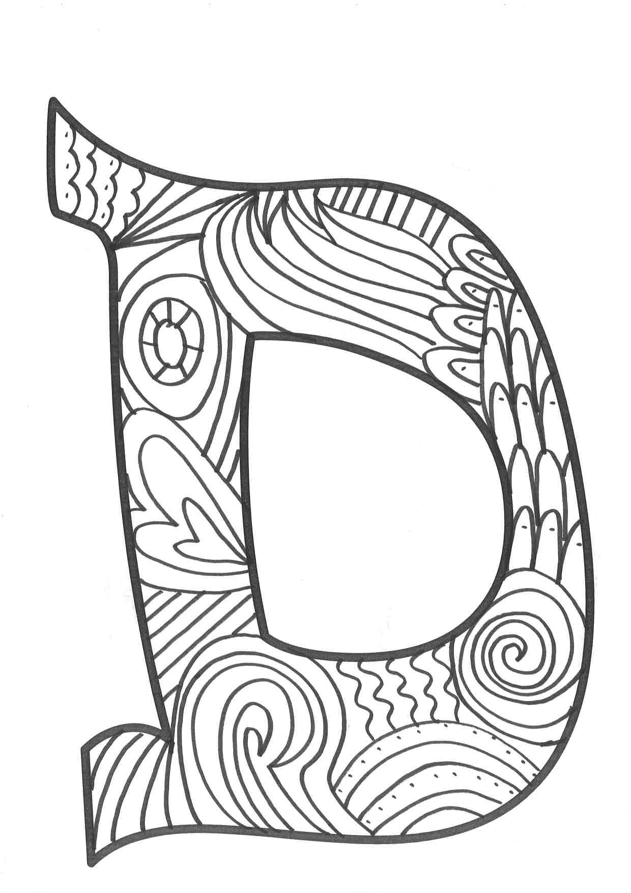 mandaletras Mandalas súper originales con las letras del abecedario ...