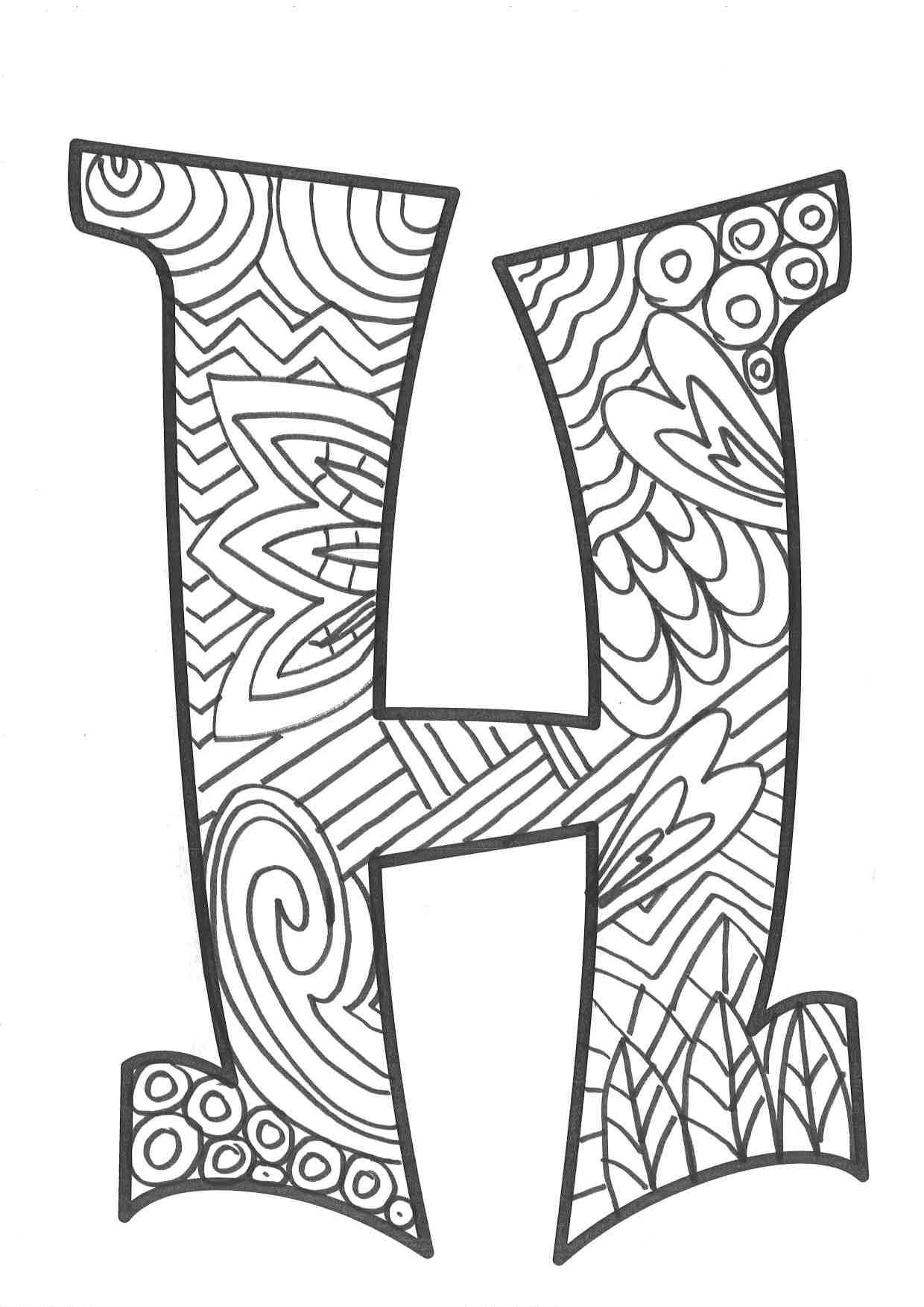 mandaletras Mandalas súper originales con las letras del abecedario ...