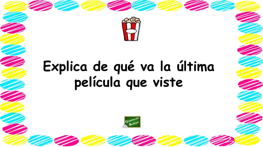 Expresión oral: 20 tarjetas de conversación. -Orientacion Andujar