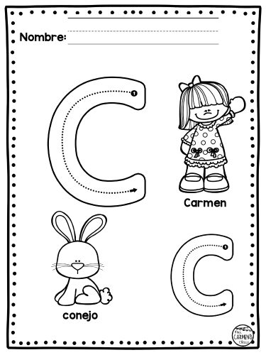 Preciosas Fichas de Abecedario para Colorear -Orientacion Andujar