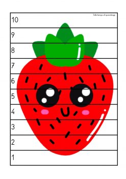 Puzzles FRUTAS Un juego para trabajar la coordinación viso-motriz ...