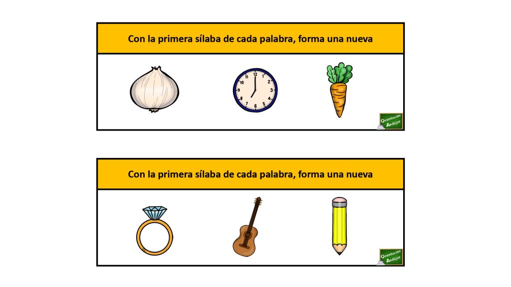 Conciencia Fonológica: Tarjetas para formar palabras trisílabas ...