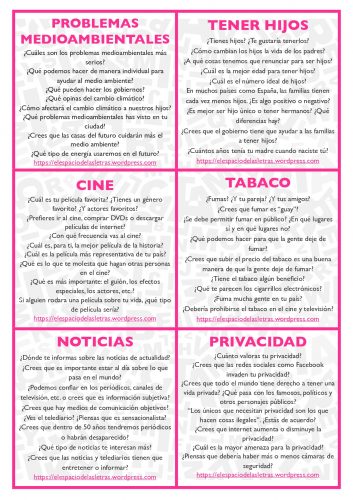 48 tarjetas trabajamos la EXPRESION ORAL -Orientacion Andujar