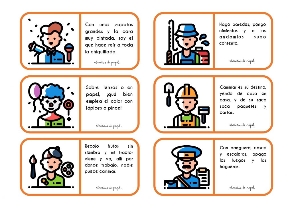 Dominó: Encadenado de profesiones -Orientacion Andujar