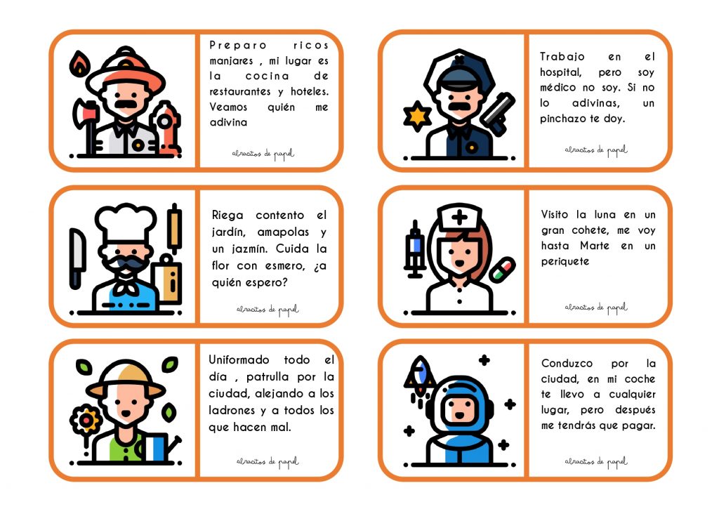 Dominó: Encadenado de profesiones -Orientacion Andujar