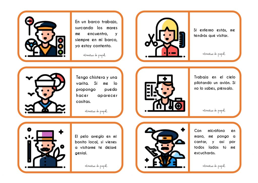 Dominó: Encadenado de profesiones -Orientacion Andujar