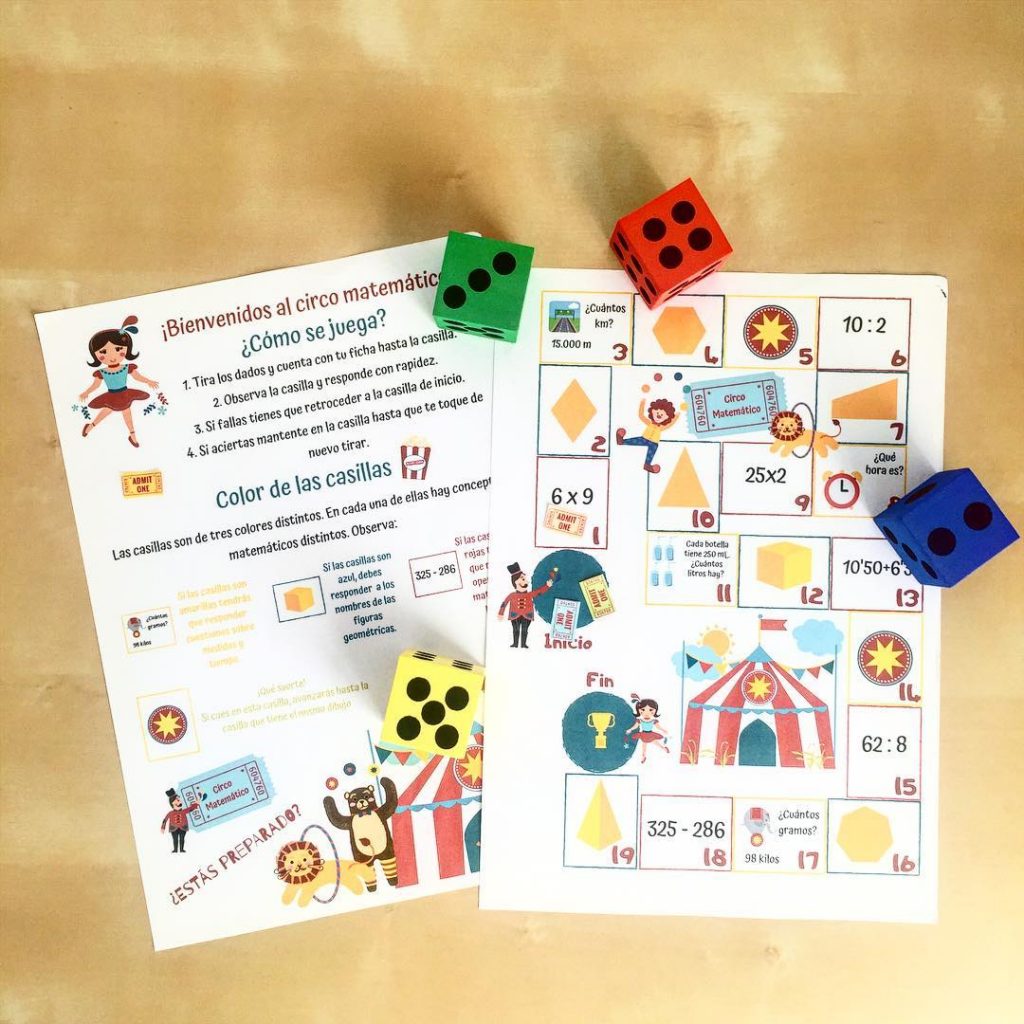 Aprendemos jugando: "Bienvenidos al circo matemático" - Orientacion Andujar