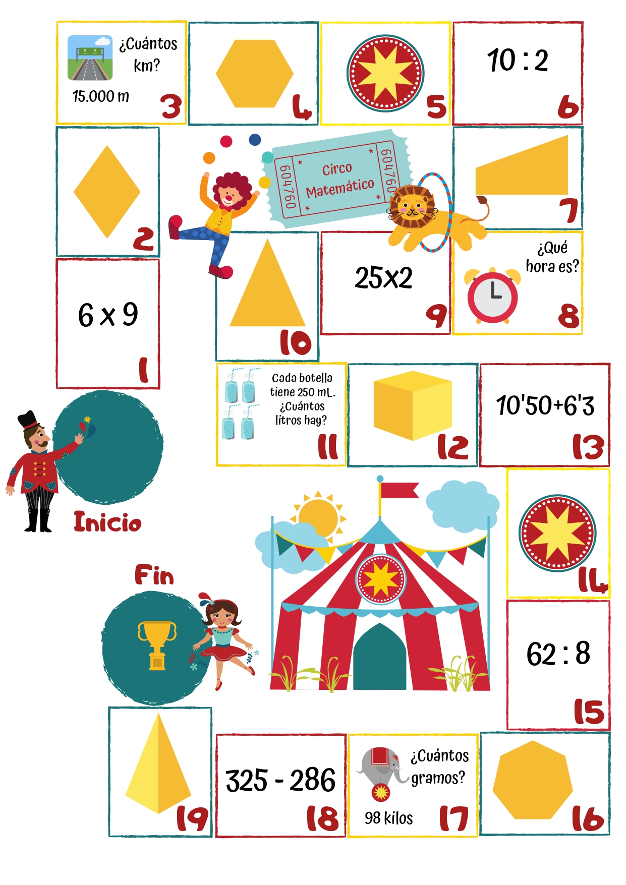 El circo matemático trabajmos las competencias -Orientacion Andujar