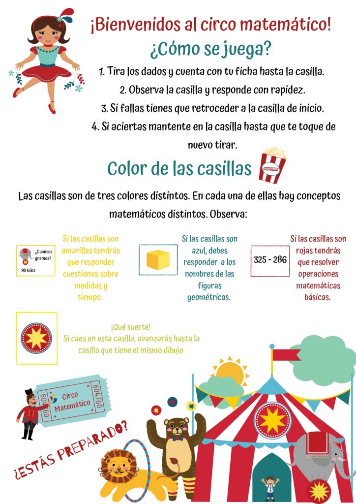Aprendemos jugando: "Bienvenidos al circo matemático" - Orientacion Andujar