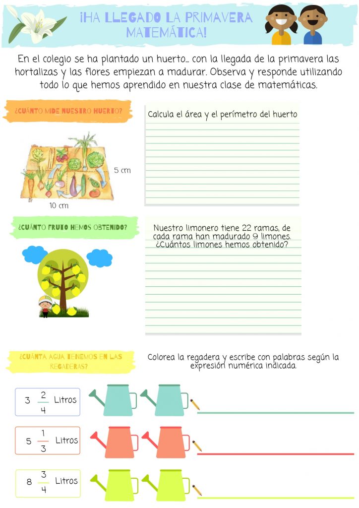 Tarea competencial HA LlEGadO LA PrIMavERa MAteMÁtiCA -Orientacion Andujar