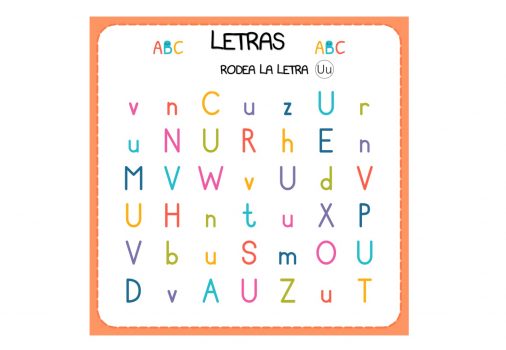 Trabajamos la atención reconocimiento de letras -Orientacion Andujar