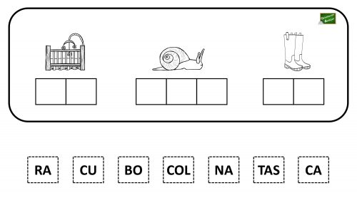 Conciencia Silábica: recorta, pega y forma palabras. -Orientacion Andujar