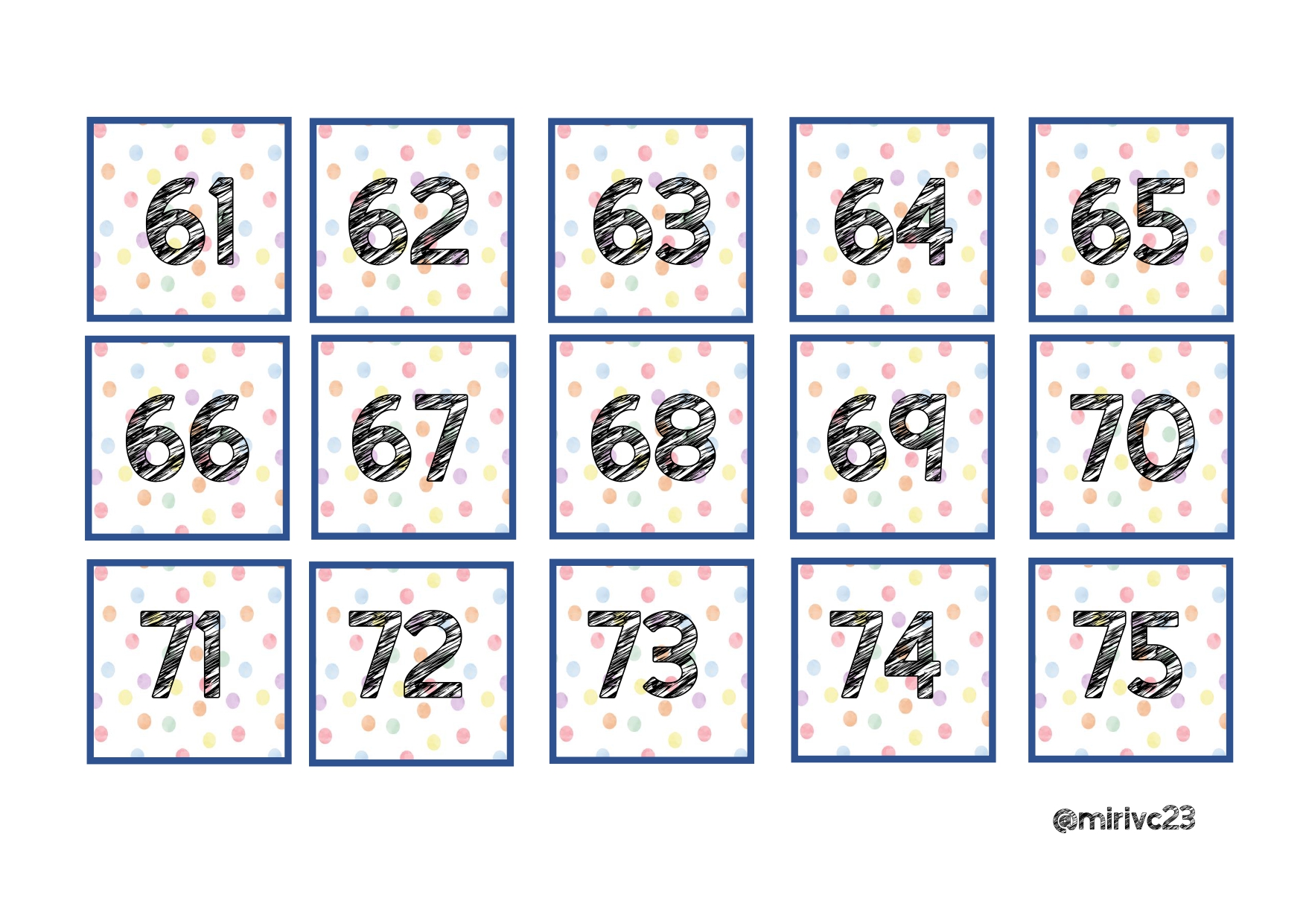 Materiales manipuilativos para comparar números -Orientacion Andujar