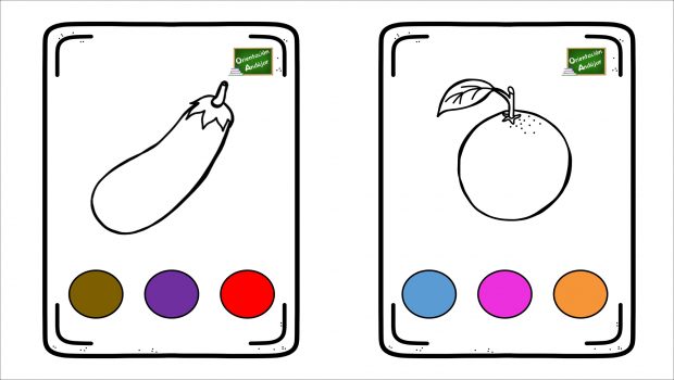 Tarjetas de percepción visual: Elige el color correcto y colorea ...