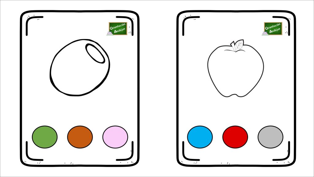 Tarjetas de percepción visual: Elige el color correcto y colorea ...