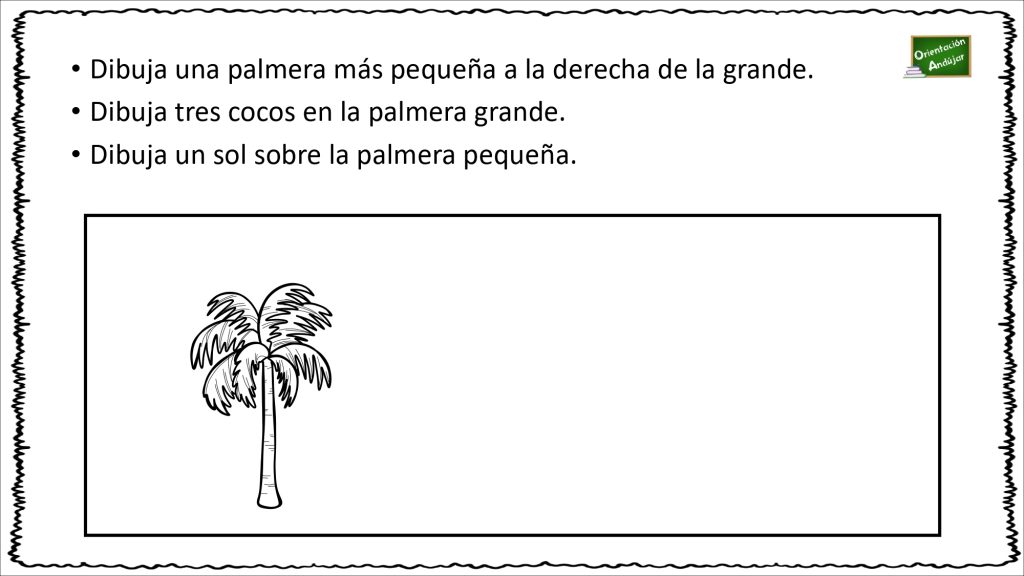 Comprensión lectora de instrucciones: Dibuja y colorea. -Orientacion ...