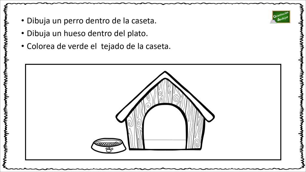 Comprensión lectora de instrucciones: Dibuja y colorea. -Orientacion ...