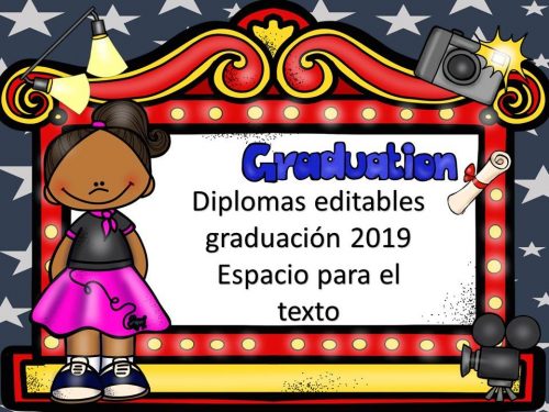 Colección de diplomas EDITABLES final de curso o graduación ...