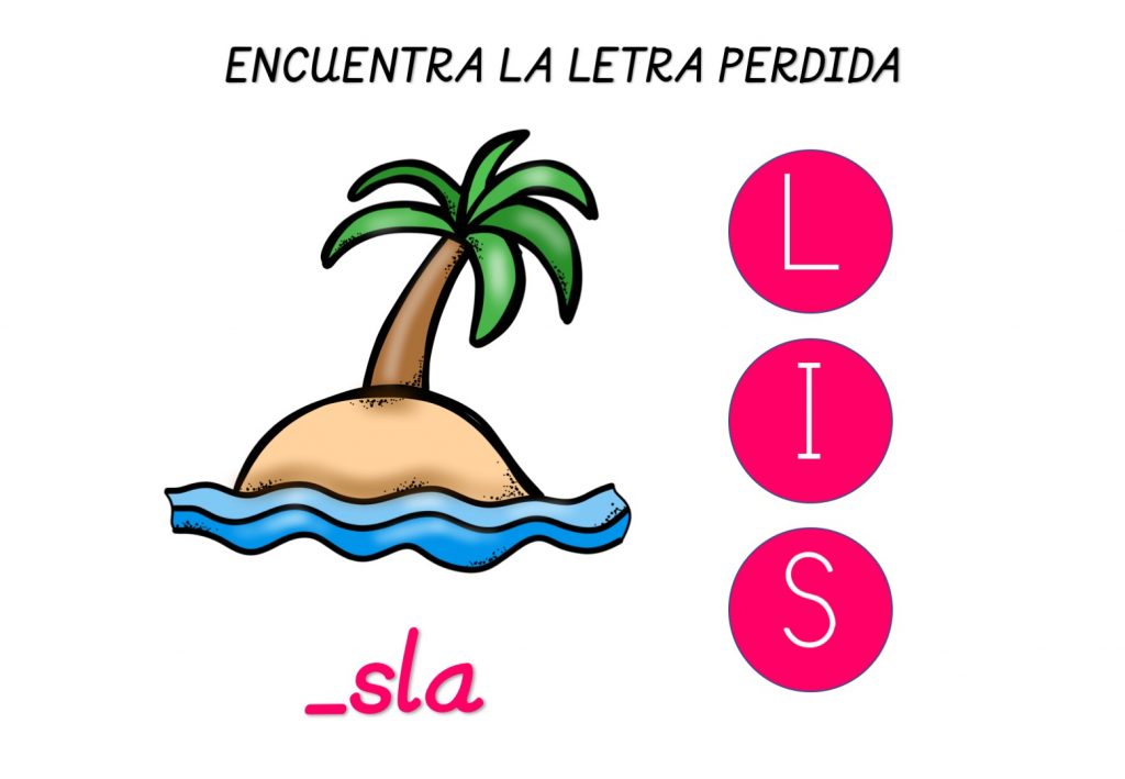 CUADERNO 1 ENCUENTRA LA LETRA PERDIDA comienzo de palabra -Orientacion ...