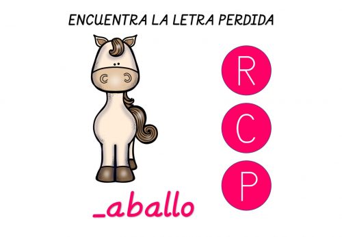 CUADERNO 1 ENCUENTRA LA LETRA PERDIDA comienzo de palabra -Orientacion ...