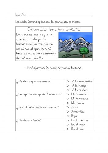 Bonitas lecturas de verano + preguntas de comprensión - Actividades de ...