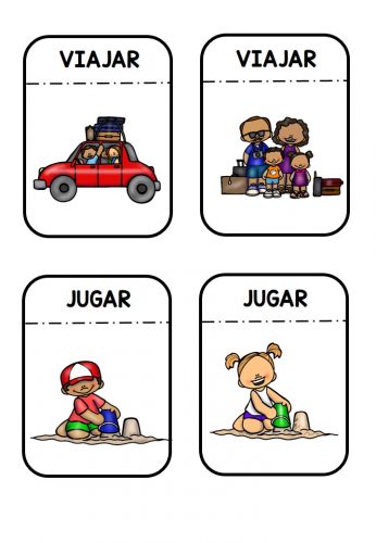 100 TARJETAS DE VERBOS PARA TRABAJAR EN CLASE -Orientacion Andujar