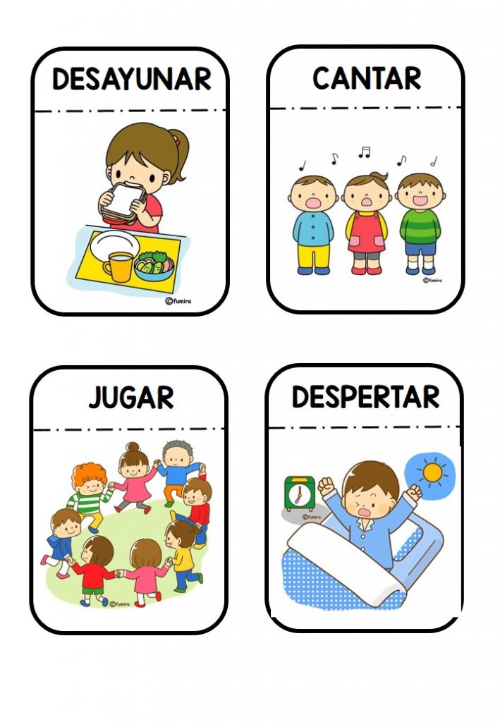 100 TARJETAS DE VERBOS PARA TRABAJAR EN CLASE -Orientacion Andujar