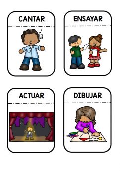 100 TARJETAS DE VERBOS PARA TRABAJAR EN CLASE -Orientacion Andujar