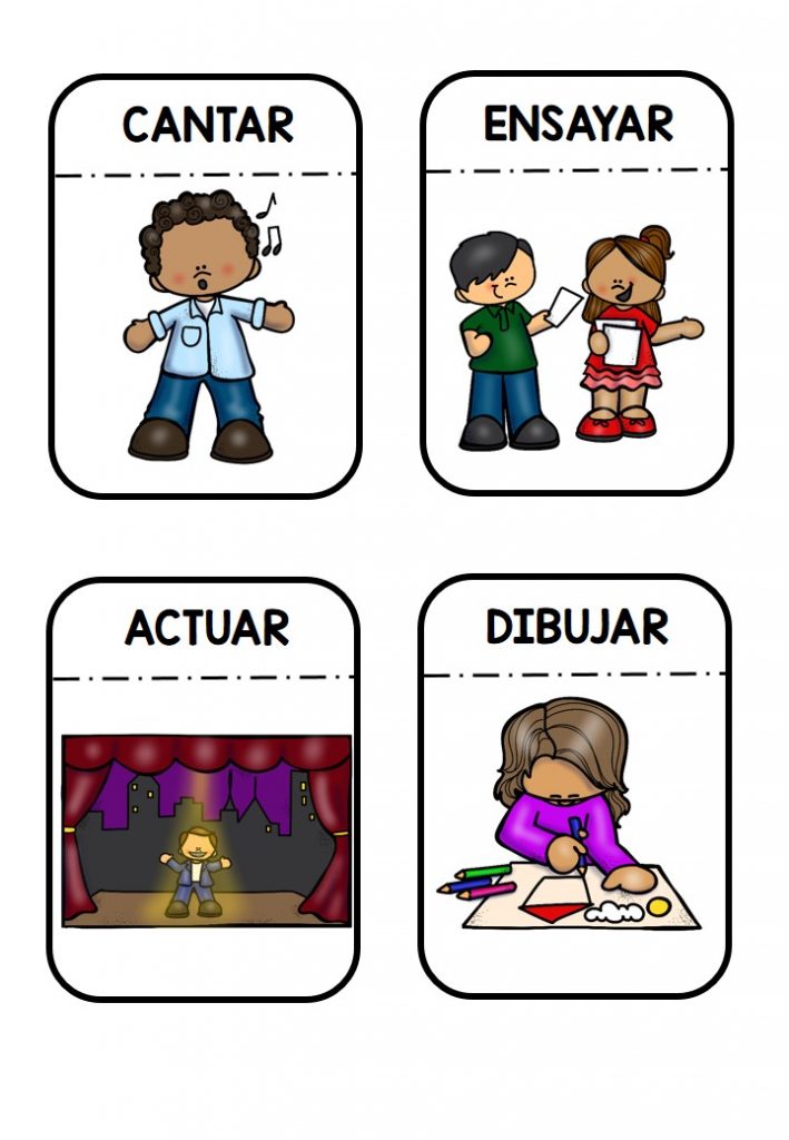 100 TARJETAS DE VERBOS PARA TRABAJAR EN CLASE -Orientacion Andujar